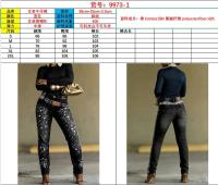 China #4160 Black Cotton Casual wholesale denim jeans for Autumn 2026 Regular Fit Custom (9973-1) for sale