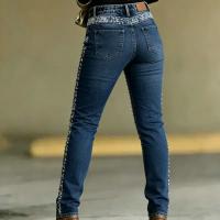 China #3993 Blue Cotton Casual wholesale denim jeans for Autumn 2026 Regular Fit Custom (9973) for sale