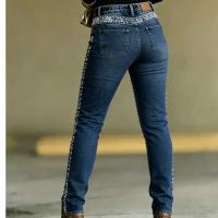 China #3993 Blue Cotton Casual wholesale denim jeans for Autumn 2026 Regular Fit Custom (9973) for sale