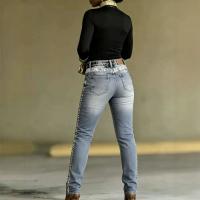 China Slim Fit Cotton Casual Light Blue wholesale denim jeans for Autumn 2026 Regular Fit Custom (9973-2) for sale