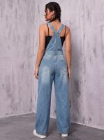 China Cotton Washed Casual trousers manufacturers Light Blue Regular Fit Custom (9956) for sale