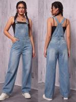 China Cotton Washed Casual trousers manufacturers Light Blue Regular Fit Custom (9956) for sale