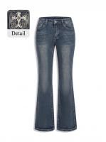 China #0881 Blue Cotton Casual wholesale denim jeans for High Waist Autumn 2026 Custom (9968) for sale