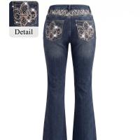 China #0709 Blue Cotton Casual wholesale denim jeans for High Waist Autumn 2026 Custom (9966) for sale