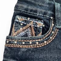 China #0709 Blue Cotton Casual wholesale denim jeans for High Waist Autumn 2026 Custom (9966) for sale