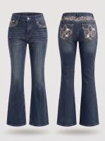 China #0709 Blue Cotton Casual wholesale denim jeans for High Waist Autumn 2026 Custom (9966) for sale