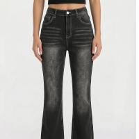 China Slim Fit Black Cotton Casual wholesale denim jeans for Autumn 2026 Regular Fit Custom (9952) for sale