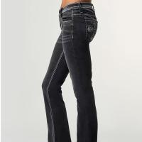 China #4049 Black Cotton Casual wholesale denim jeans for Autumn 2026 Regular Fit Custom (9947) for sale