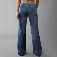 China #7213 Blue Cotton Casual wholesale denim jeans for Autumn 2026 Regular Fit Custom (9955) for sale