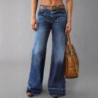 China #7213 Blue Cotton Casual wholesale denim jeans for Autumn 2026 Regular Fit Custom (9955) for sale