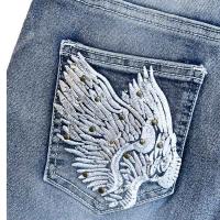 China Blue Cotton Embroidered wholesale denim jeans for Summer 2026 Regular Fit Custom (9941) for sale