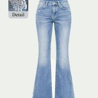 China Blue Cotton Embroidered wholesale denim jeans for Summer 2026 Regular Fit Custom (9941) for sale