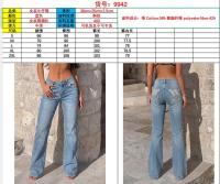 China Standard Blue Cotton Casual wholesale denim jeans for Embroidered Summer 2026 Custom (9942) for sale