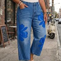 China Cotton Floral Casual wholesale denim jeans for Summer 2026 Regular Fit Custom (9961-2) for sale