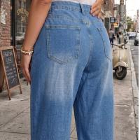 China Cotton Floral Casual wholesale denim jeans for Summer 2026 Regular Fit Custom (9961-2) for sale