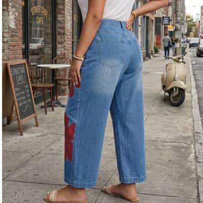 China Casual Printed Summer 2026 wholesale denim jeans for Regular Fit Non Stretch Custom (9961) for sale