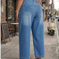 China Casual Printed Summer 2026 wholesale denim jeans for Regular Fit Non Stretch Custom (9961) for sale