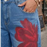 China Casual Printed Summer 2026 wholesale denim jeans for Regular Fit Non Stretch Custom (9961) for sale