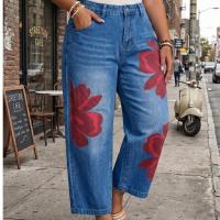 China Casual Printed Summer 2026 wholesale denim jeans for Regular Fit Non Stretch Custom (9961) for sale