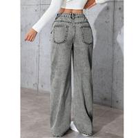 China Blue High Waist Spring 2026 wholesale denim jeans for Regular Custom (9903-3) for sale