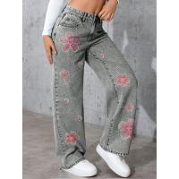 China Blue High Waist Spring 2026 wholesale denim jeans for Regular Custom (9903-3) for sale