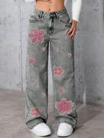 China Blue High Waist Spring 2026 wholesale denim jeans for Regular Custom (9903-3) for sale