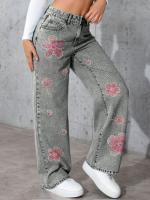 China Blue High Waist Spring 2026 wholesale denim jeans for Regular Custom (9903-3) for sale