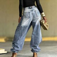 China Cotton Light Blue High Waist wholesale denim jeans for Summer 2026 Regular Fit Custom (9963-1) for sale