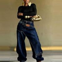 China Cotton High Waist Solid Color wholesale denim jeans for Summer 2026 Regular Fit Custom (9963) for sale