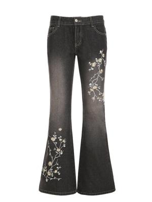 China Black Spring 2026 Regular wide leg track pants Custom (9951) for sale