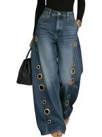 China Low Waist Light Blue Spring 2026 Casual Pants Custom (9958-2) for sale