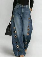 China Low Waist Light Blue Spring 2026 Casual Pants Custom (9958-2) for sale