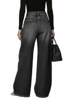 China Black Low Waist Spring 2026 wide leg track pants Non Stretch Regular Custom (9958-1) for sale