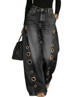 China Black Low Waist Spring 2026 wide leg track pants Non Stretch Regular Custom (9958-1) for sale