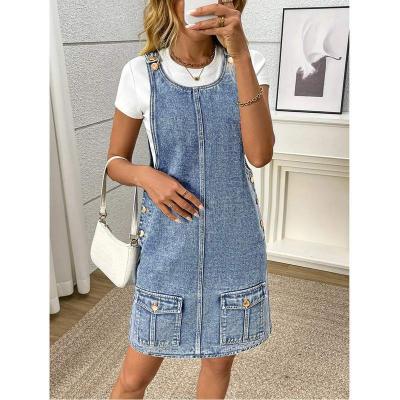 China Men's Blue Casual Spring 2026 Denim Skirts Custom (3035) for sale