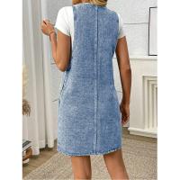 China Men's Blue Casual Spring 2026 Denim Skirts Custom (3035) for sale