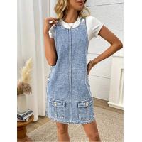 China Men's Blue Casual Spring 2026 Denim Skirts Custom (3035) for sale