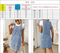 China Men's Blue Casual Spring 2026 Denim Skirts Custom (3035) for sale