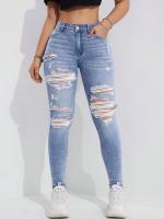 China Men's Casual Low Waist Light Blue Casual Pants Custom (9932) for sale