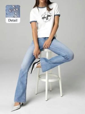 China Blue Low Waist Spring 2026 wholesale denim jeans for Regular Custom (9943) for sale