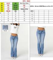 China Blue Low Waist Spring 2026 wholesale denim jeans for Regular Custom (9943) for sale