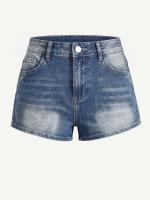 China Blue Low Waist Embroidered cargo shorts wholesale Spring 2026 Regular Custom (3032) for sale
