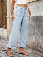 China Straight Pant Blue Low Waist Spring 2026 wholesale denim jeans for Regular Custom (9937) for sale