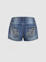 China Blue Casual Embroidered cargo shorts wholesale Spring 2026 Regular Custom (3030) for sale