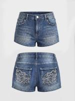 China Blue Casual Embroidered cargo shorts wholesale Spring 2026 Regular Custom (3030) for sale
