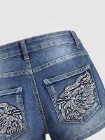 China Blue Casual Embroidered cargo shorts wholesale Spring 2026 Regular Custom (3030) for sale