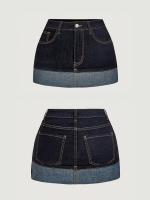 China Washed Casual Spring 2026 Denim Skirts Custom (4017) for sale