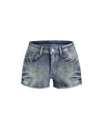 China Slim Fit Blue Casual Embroidered cargo shorts wholesale Summer 2026 Regular Fit Custom (3026) for sale