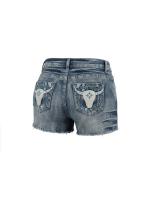 China Slim Fit Blue Casual Embroidered cargo shorts wholesale Summer 2026 Regular Fit Custom (3026) for sale