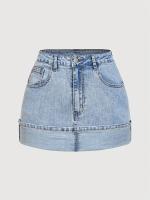 China Men's Blue Washed Low Waist Denim Skirts Custom (4018) for sale